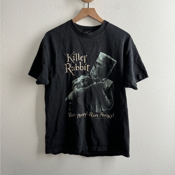 Vintage | Shirts | Monty Python 205 Killer Rabbit Mens Black Tshirt Y2k ...